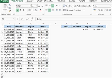 Filtro Avançado Do Excel Como Usar Excel Easy