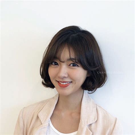 보니펌 Kpop Short Hair Short Permed Hair Girl Short Hair Short Hair