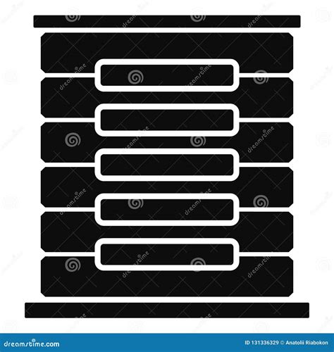 Server Rack Icon Simple Style Stock Vector Illustration Of Isolated Intelligence 131336329