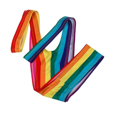 Mankini Rainbow Coloured Qx Shop