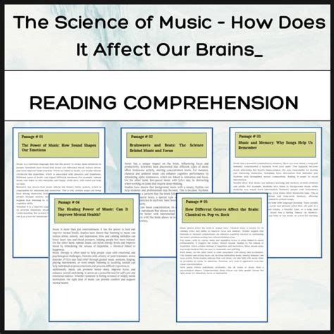The Science Of Music How Does It Affect Our Brains Reading Comprehension