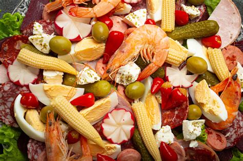 Close Up Of Fiambre Salad Of Guatemala Mexico And Latin America Top