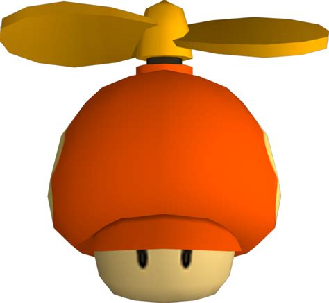 File Nsmbwpropellermushroommodel Png Super Mario Wiki The Mario