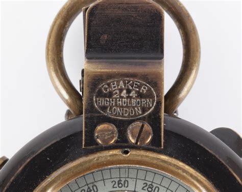 World War 1 C Baker British Verners Mk Vi Prismatic Compass M1