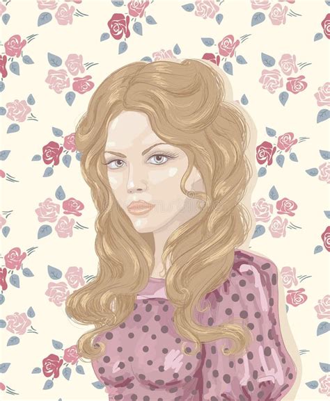 Beautiful Woman S Illustration Stock Illustration Illustration Of