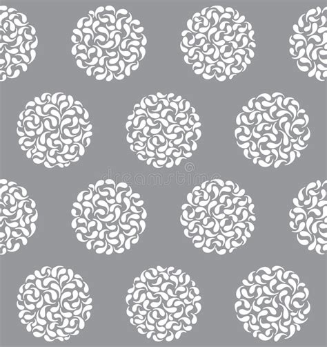 Vector Abstract Circles Seamless Pattern Stock Vector Illustration Of