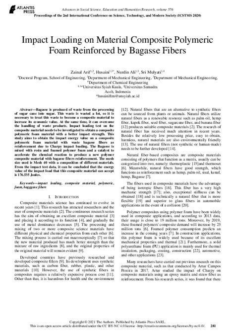 Pdf Impact Loading On Material Composite Polymeric Foam Reinforced By