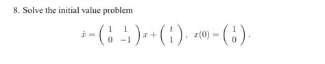 Solved Solve The Initial Value Problem Chegg