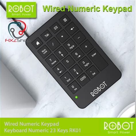 Jual ROBOT Wired Numeric Keypad Keyboard Numeric Keys Jakarta Utara Simple Device Tokopedia
