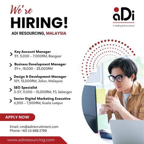 Adi Consulting Malaysia On Linkedin Jobopportunities Hiring