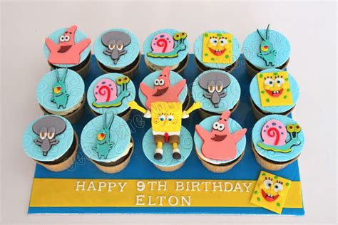 Spongebob Cupcake Toppers 7 Spongebob Birthday Party Spongebob Cake