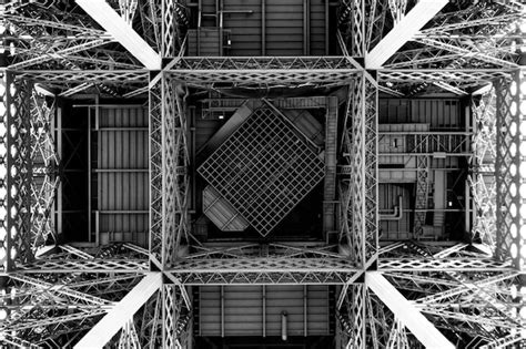 Premium Photo Directly Below Shot Of Eiffel Tower
