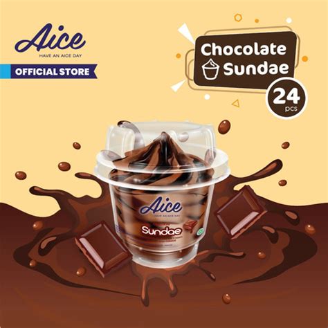 Promo Aice Ice Cream Chocolate Sundae Cup Es Krim Karton Isi Pcs Jakarta Pusat AICE