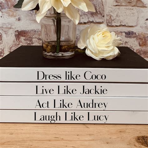 Designer Book Stack Etsy