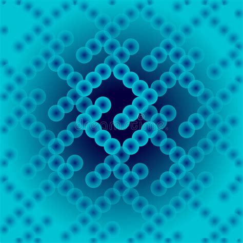 Interesting Grid Of Molecules We Can See Through A Microscope Stock