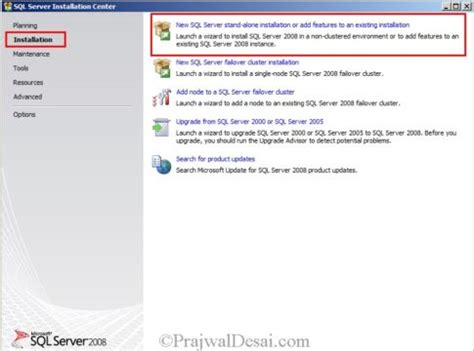 Installing SQL Server For SCCM 2012 SP1 Snap 3 Prajwal Desai