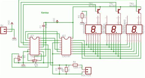 Voltímetro Digital Usando Ca3161 E Ca3162