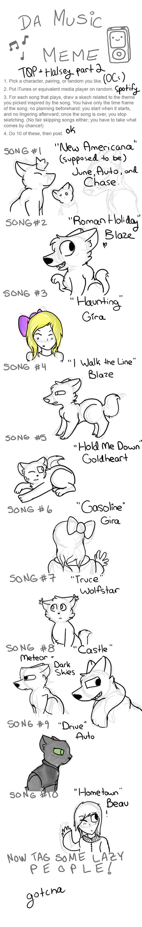 Top Halsey Music Meme Part 2 By Creativecanidae On Deviantart