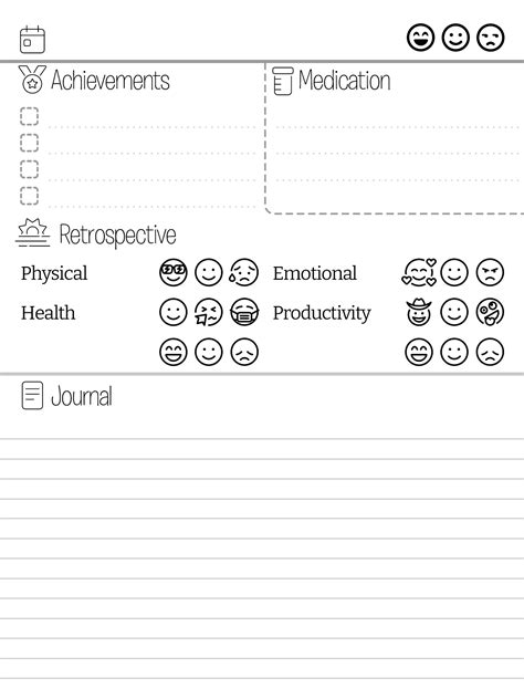 Daily Journaling Template R Supernote
