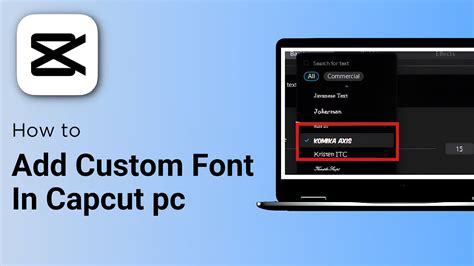 How To Add Custom Fonts On Capcut Pc Youtube
