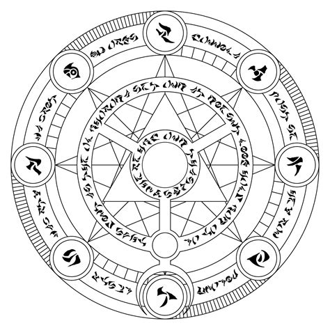 Magic Circle Artwork For Occult Props