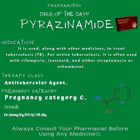 Pharmahubng On Linkedin Pyrazinamide