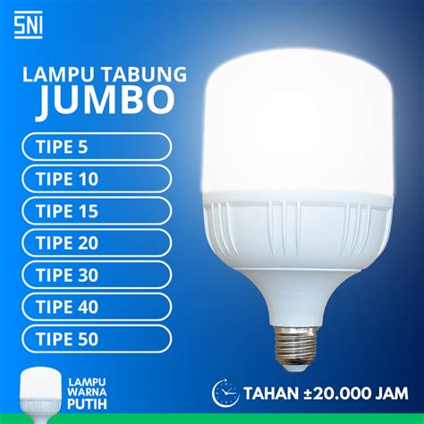 Jual Lampu Led Tabung Jumbo Tbulb Tipe 5040302015105 Takasimurah
