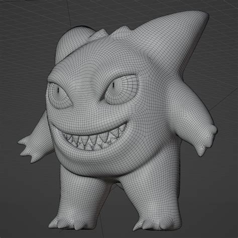 Pokemon Gengar Free 3d Model Cgtrader