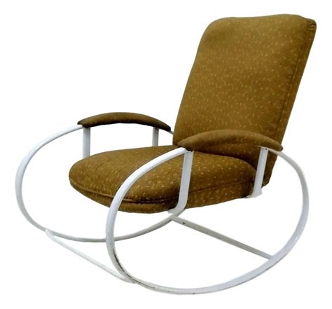 Sedia A Dondolo Vintage Nello Stile Di Renato Zevi Anni 70 In Vendita