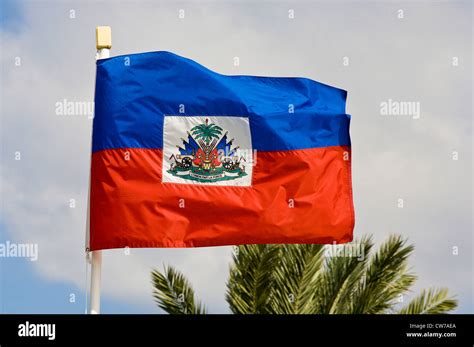 Hait Flag Haiti Stock Photo Alamy