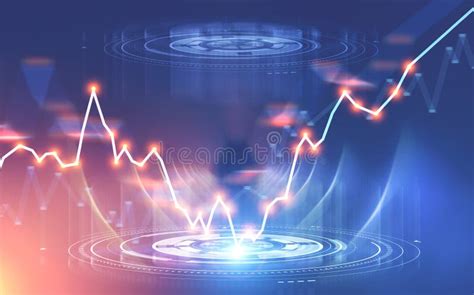 immersive gui interface forex graphs stock illustration illustration