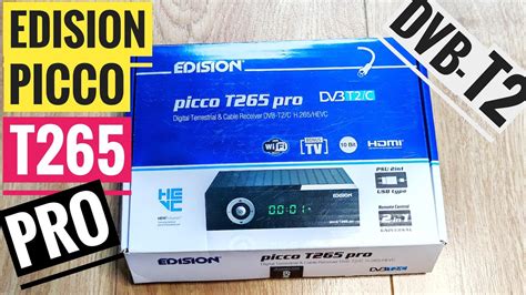 EDISION Picco T PRO Tuner DVB T HEVC YouTube