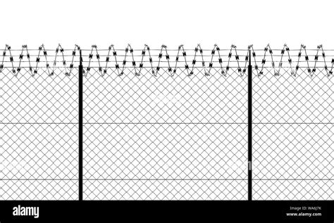 Barbed Wire Fence Drawing