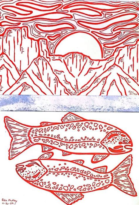 Seeing Red Elsa Murray Paintings And Prints Landscapes And Nature