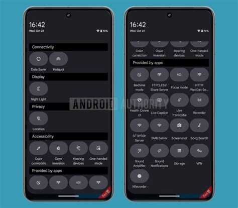 android 16 may be working on new way to sort quick settings tiles