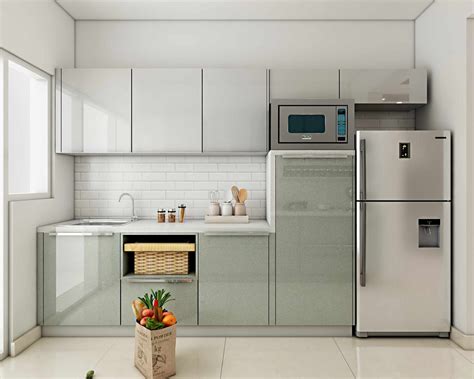 Modern Indian Straight Kitchen Design Livspace