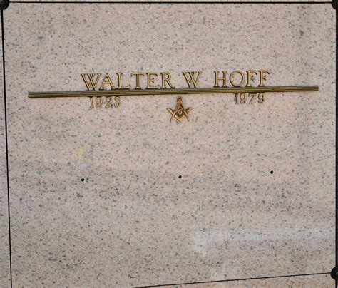 Walter William Hoff 1923 1979 Find A Grave Memorial