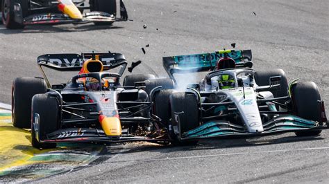 Lewis Hamilton And Max Verstappen Clash At Brazilian Gp As Red Bull