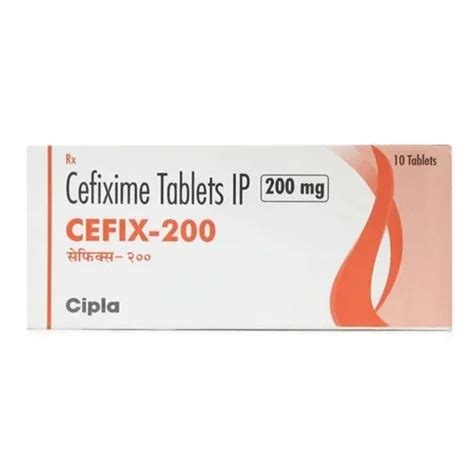Cefixime 200mg Tablet At ₹ 120box Anti Biotic Drugs In Nagpur Id