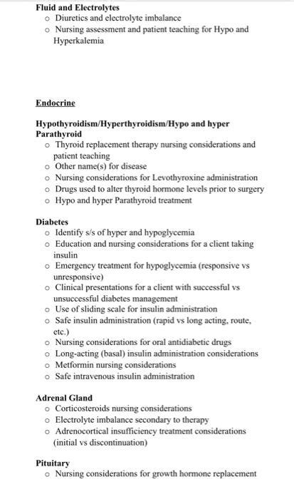 Solved Fluid And Electrolytes Diuretics And Electrolyte