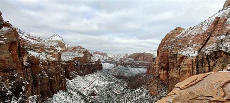 Canyon Overlook Zion National Park Utah Usa Routdoors