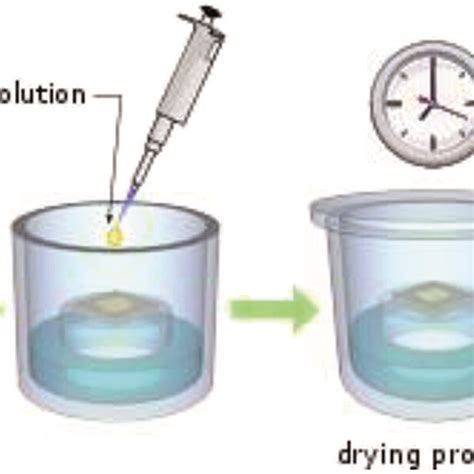 Schematic Of The Drying Under Solvent Atmosphere Dusa Technique A