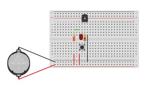 circuit design transistor operation by a v tinkercad