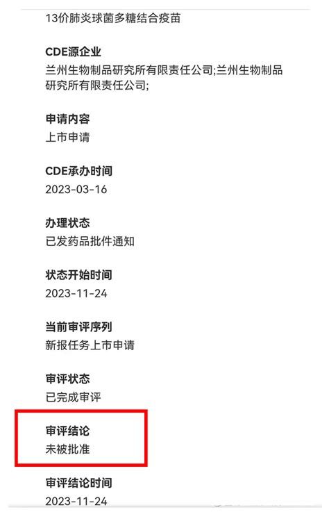 罕见！国产13价肺炎疫苗，上市申请或被否决医药新闻 Bydrug 一站式医药资源共享中心 医药魔方