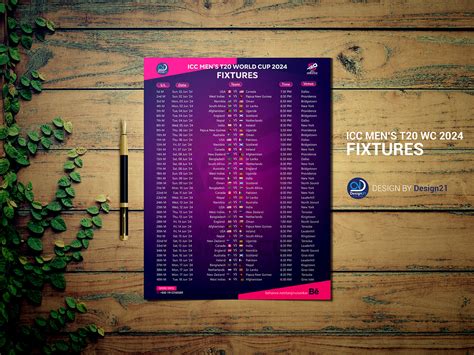 ICC MEN S T CRICKET WORLD CUP FIXTURES SCHEDULE Behance