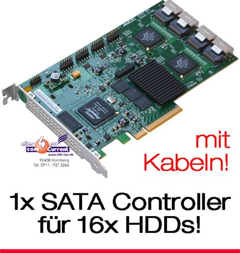 SATA Raid Controller 16x PCIe LSI 3WARE 9650SE 16ML 16x HDD 4TB EBay