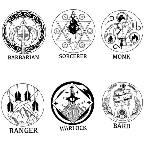 Oc Art Ive Been Designing Some Class Emblems First Half Finished