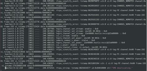 Tegra Camrtc Capture Vi Tegra Capture Vi Corr Err Discarding Frame Flags Err Data