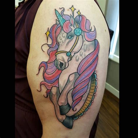20 Unicorn Tattoos Thatll Revive Your Imagination