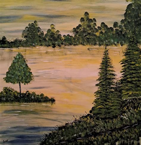 Abstract Peisaj Pictură Tinutul uitat de timp Simona Molnar arta